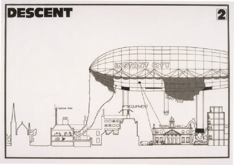 Archigram, Instant City - Tecnne | arquitectura y contextos