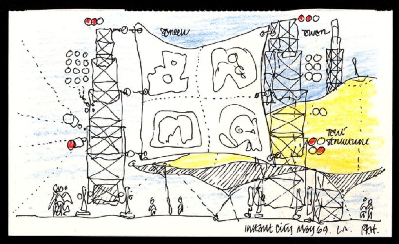 Archigram, Instant City - Tecnne | arquitectura y contextos
