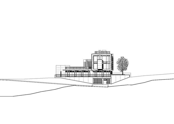 Richard Meier planos de Villa Gardone - Tecnne | arquitectura y contextos